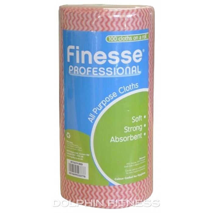 Finesse Professional All Purpose Cloths (1 Roll) Red