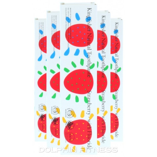 Kingfisher Children's Strawberry Toothpaste With Fluoride 12 x 100 ml