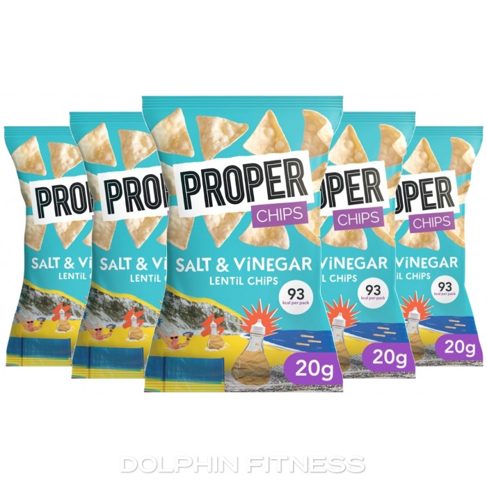 Proper Properchips Salt & Vinegar Lentil Chips 24 x 20g