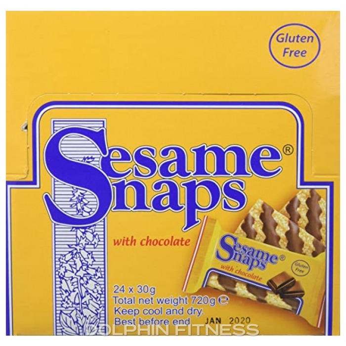 Sesame Snaps with Chocolate 24 x 30g