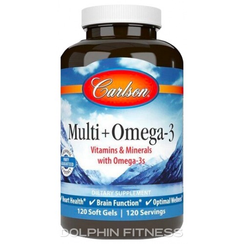 Carlson Labs Multi + Omega-3 120 Softgels
