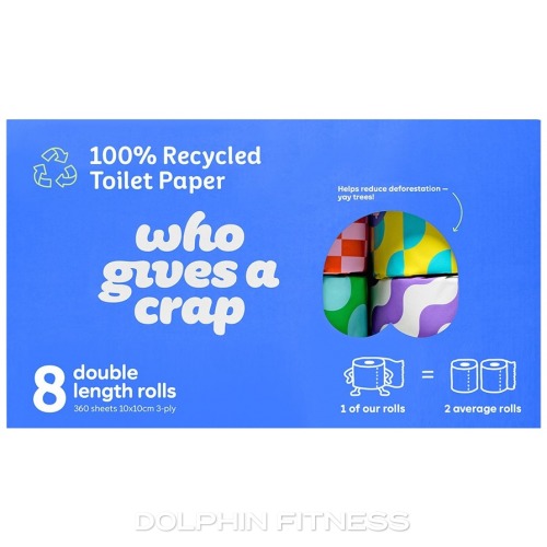 Who Gives A Crap Double Length Toilet Paper 8 Pack