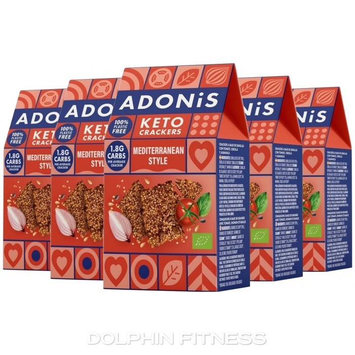 Adonis Keto Mediterranean Crackers 10 x 60g