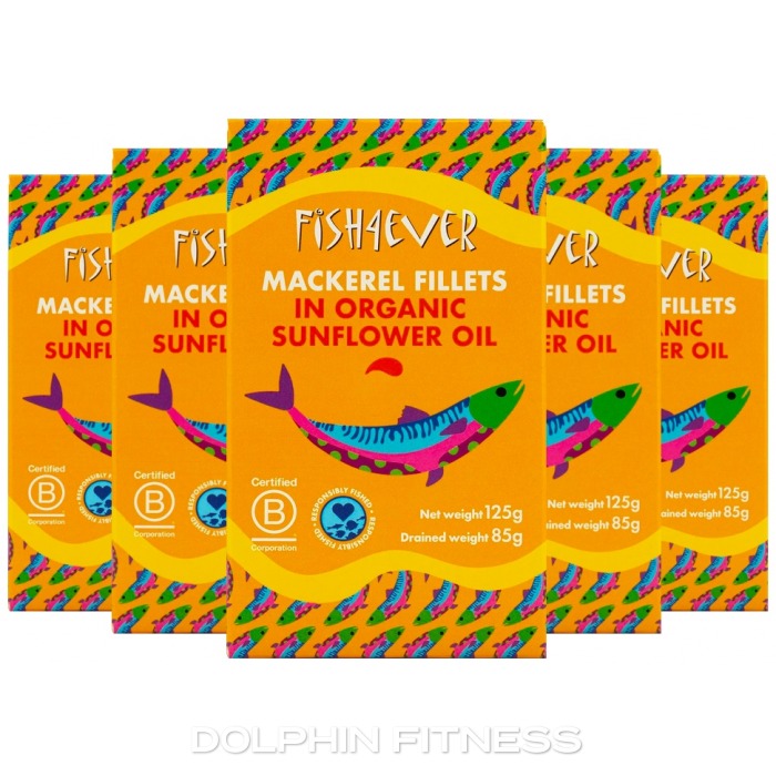 Fish4Ever Mackerel Fillet Sunflower Oil 10 x 125g