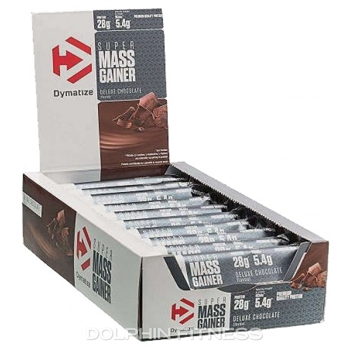 Dymatize Super Mass Gainer Bar 10 Bars Deluxe Chocolate