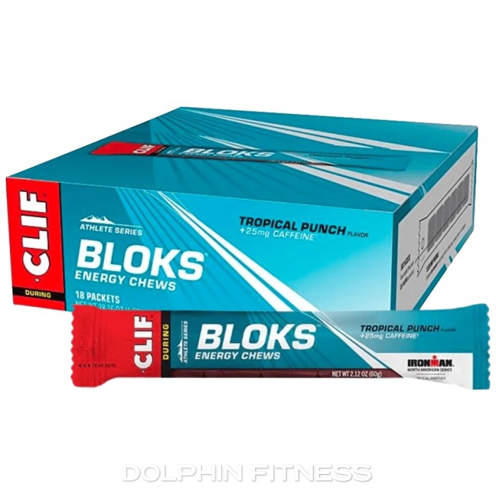 Clif Bloks Energy Chews with Caffeine 18 x 6 Chews