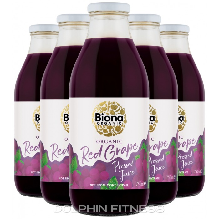 Biona Organic Red Grape Pressed Juice 6 x 750 ml