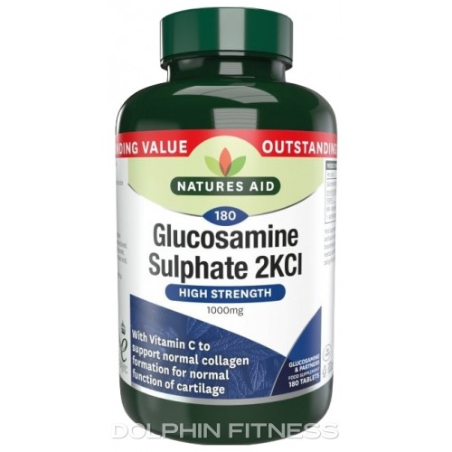 Natures Aid Glucosamine Sulphate 2KCl 1000 mg 180 Tablets