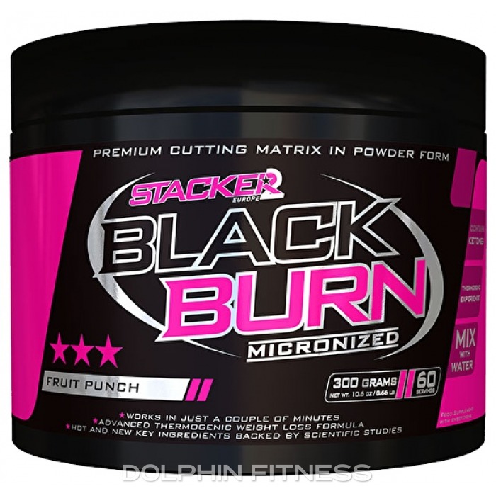 Stacker2 Black Burn Micronized 300g Green Apple