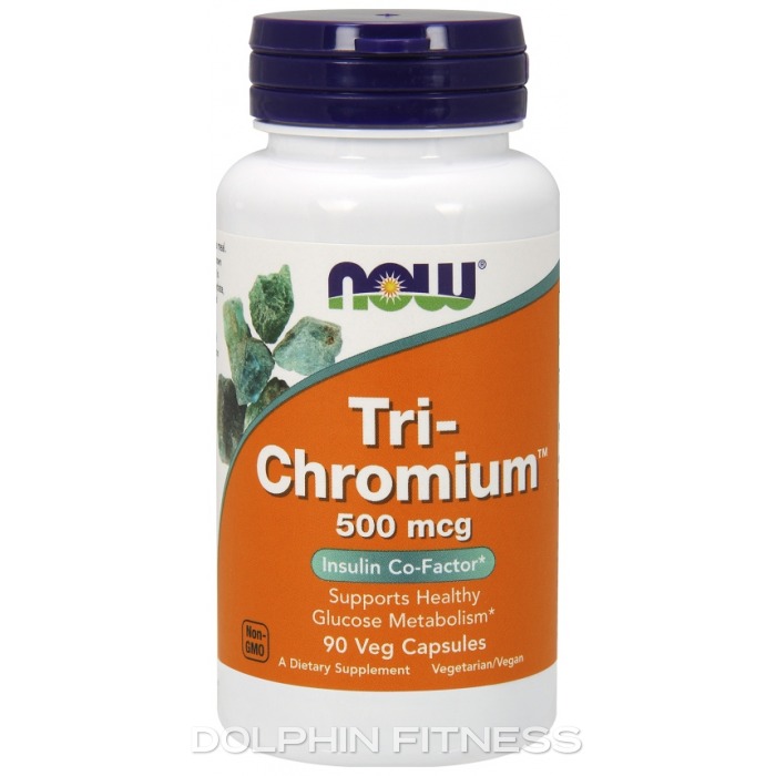 NOW Tri-Chromium 500 mcg 90 Veg Capsules