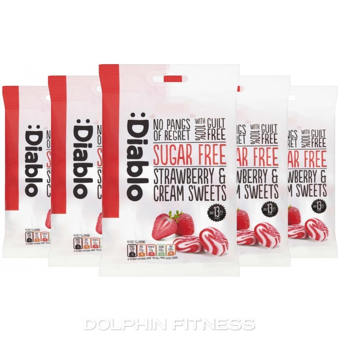 Diablo Strawberry & Cream Sweets 16 x 75g
