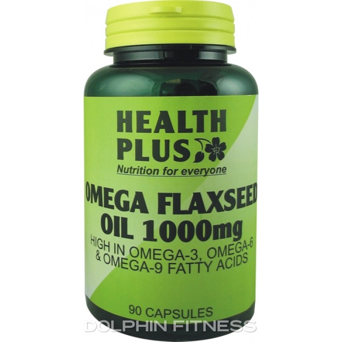 Health Plus Omega Flaxseed Oil 1000 mg 90 Capsules