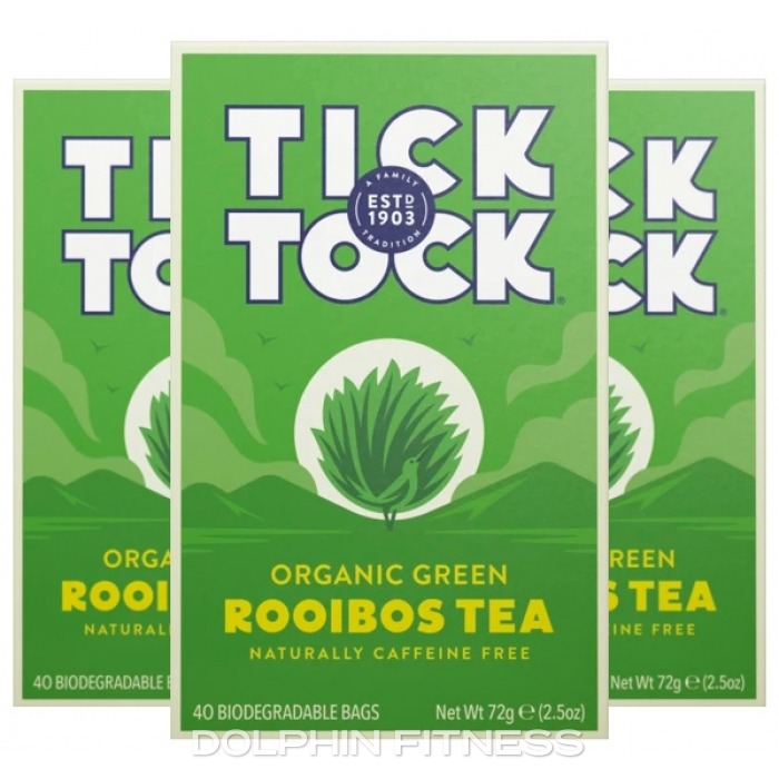 Tick Tock Organic Rooibos Green Tea 4 x 40 Teabags