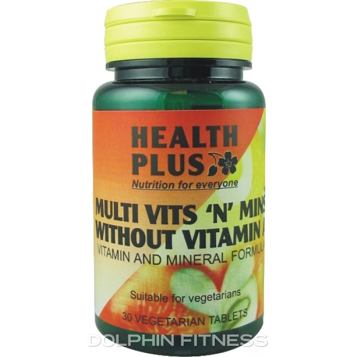 Health Plus Multi Vits 'n' Mins Without Vitamin A 30 Vegetarian Tablets