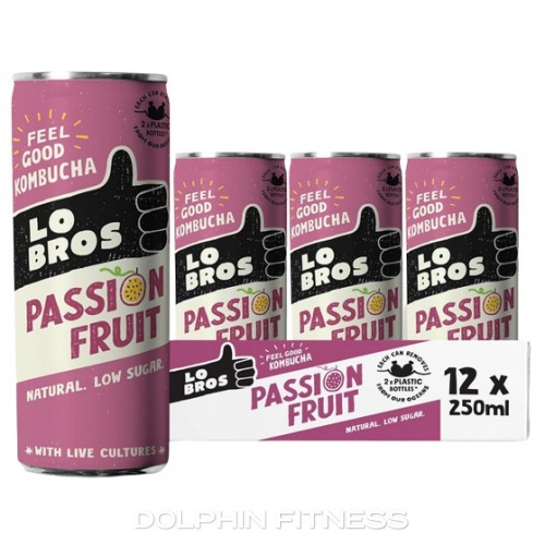 Lo Bros Kombucha 12 x 250 ml Raspberry & Lemon