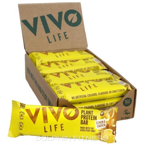 Vivo Life Plant Protein Bar 12 Bars Cacao & Orange