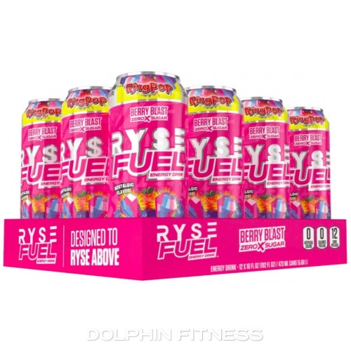 Ryse Fuel Energy Drink 12 x 473 ml Sour Punch Green Apple