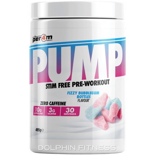 Per4m PUMP Stim Free Pre Workout 495g Cherry Fizz