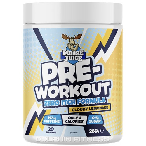 Muscle Moose Pre-Workout Zero Itch Formula 280g Fruit Candy