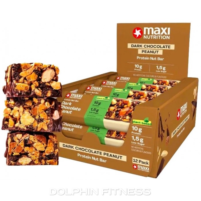 Maxi Nutrition Protein Nut Bars 12 Bars Salted Peanut