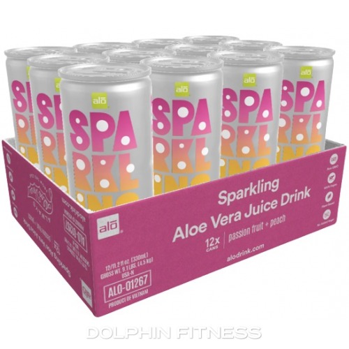 Alo Sparkling Aloe Vera Juice Drink 12 x 330 ml