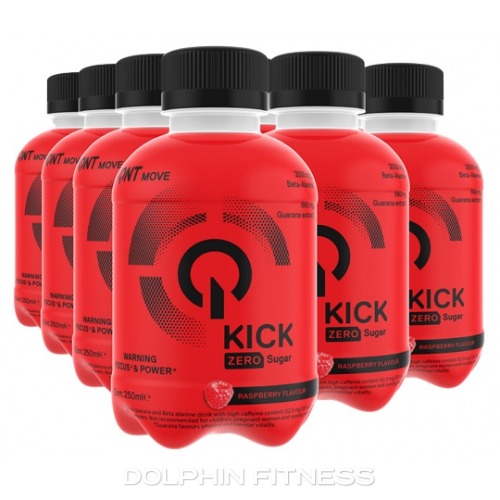 QNT Kick Power Drink 12 Bottles Raspberry