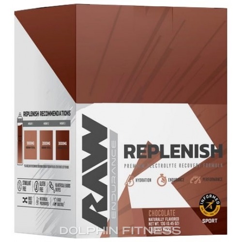 RAW Nutrition Replenish 20 Stick Packs Lemon Lime