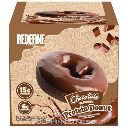 Redefine Foods Protein Donut 8 x 60g Dippin Dots Chocolate Chip Cookie ...