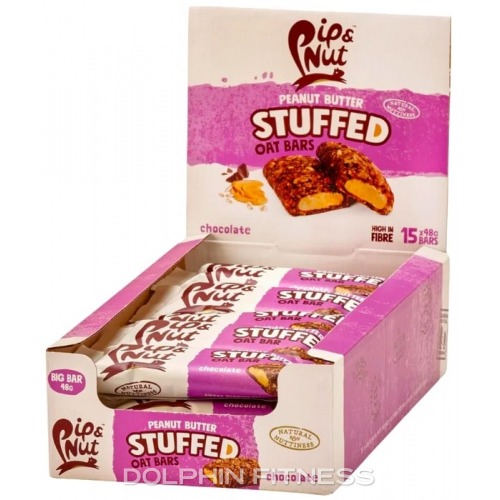 Pip&Nut Peanut Butter Stuffed Oat Bar 15 Bars Chocolate