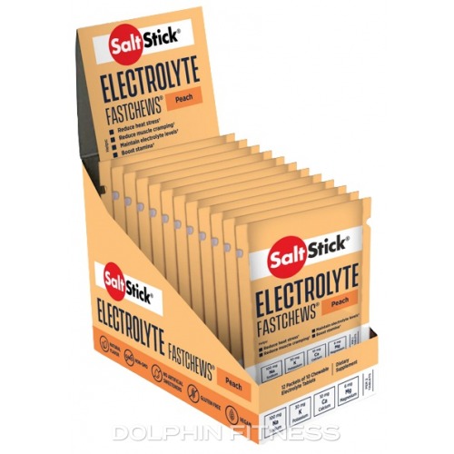 SaltStick Electrolyte Fastchews 12 x 10 Chewables Lemon-Lime