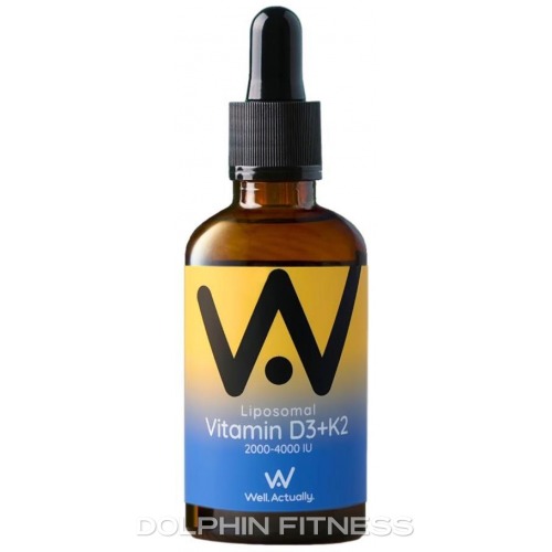 Well Actually Liposomal Vitamin D3 + K2 2000- 4000 IU 60 ml